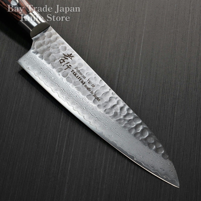 Sakai Takayuki Hammered 33 Layers Damascus VG10 Chef Knife 180mm – Bay Trade Japan Knife Store