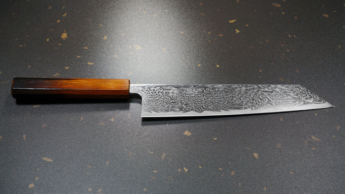 Isshin Damascus AUS10 Kiritsuke Gyuto Knife 240mm – Bay Trade Japan ...