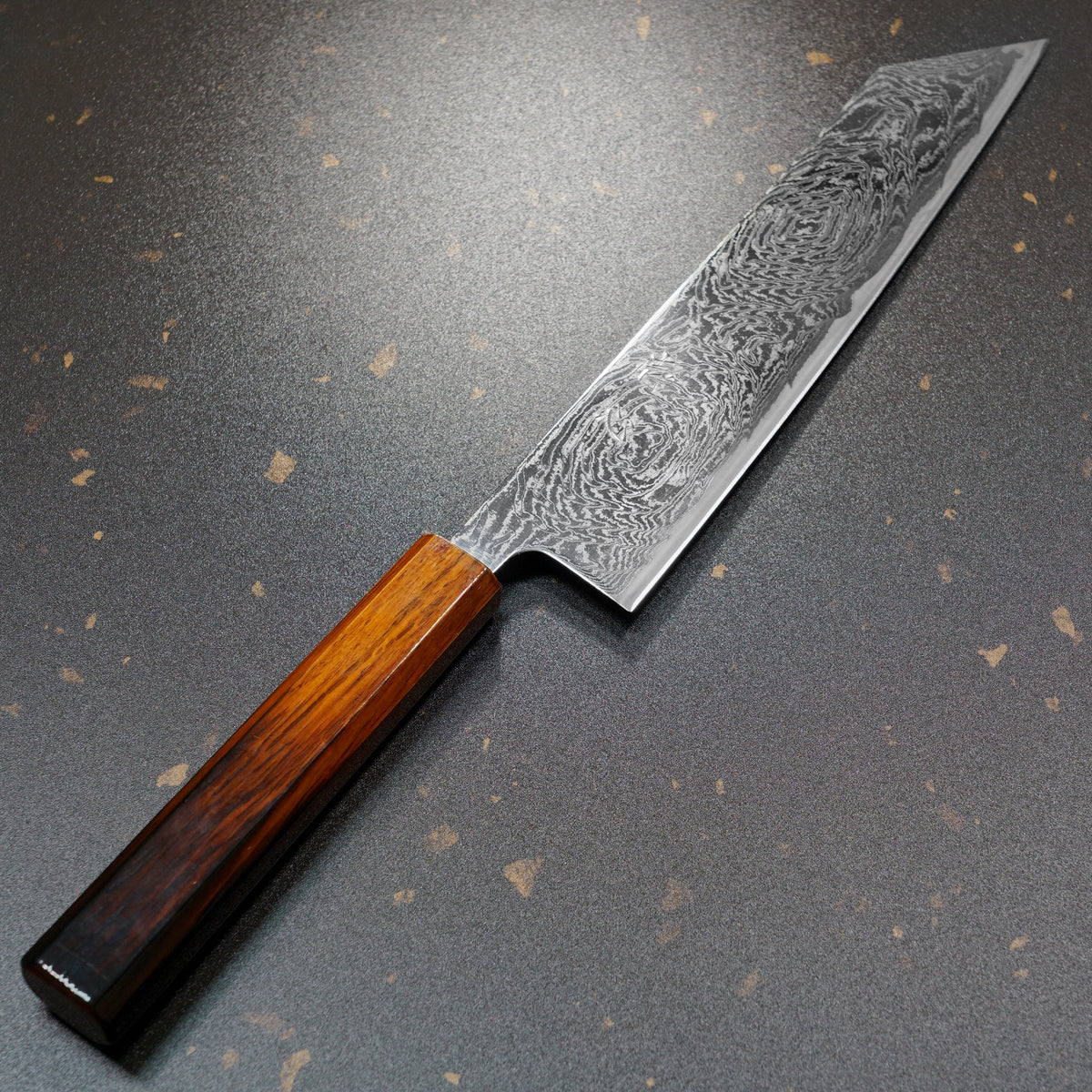 Isshin Damascus AUS10 Kiritsuke Gyuto Knife 210mm – Bay Trade Japan ...